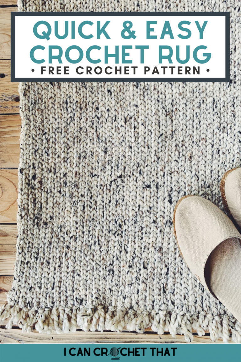 Quick & Easy Crochet Rug Pattern - I Can Crochet That