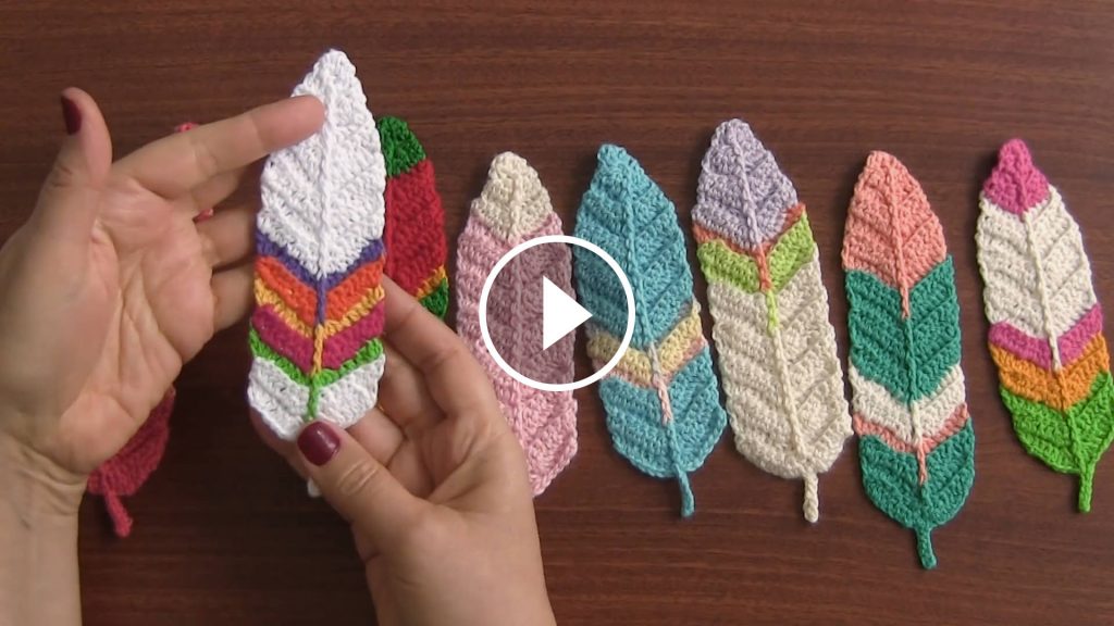 10 Beautiful Crochet Feather Patterns; Use Up That Yarn Stash!