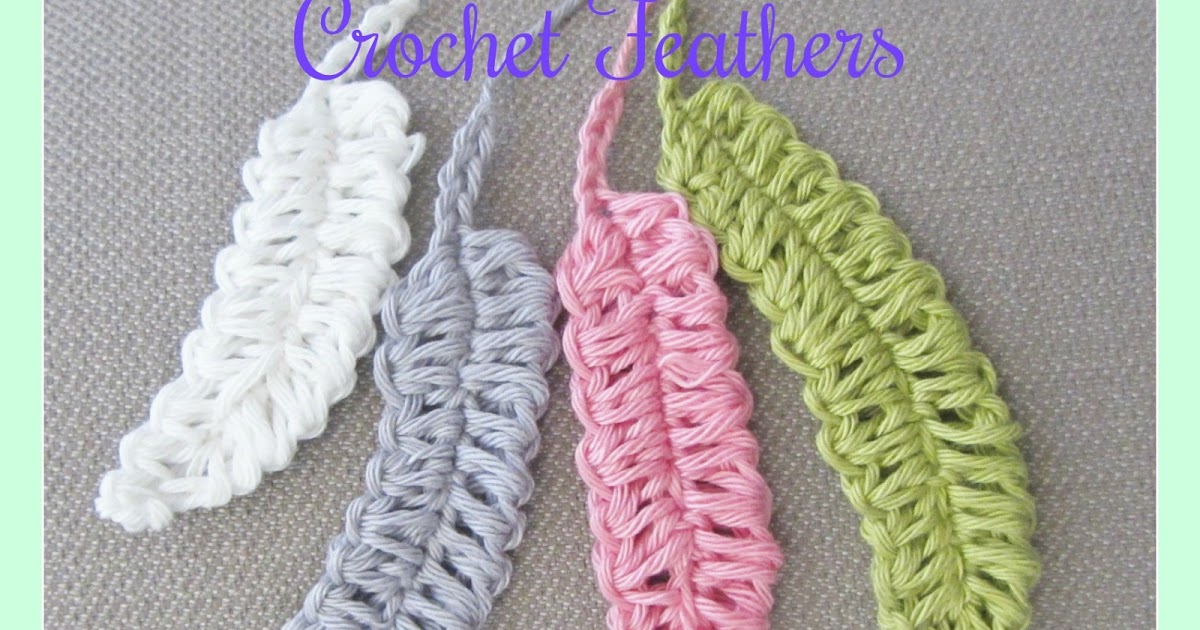 10 Beautiful Crochet Feather Patterns; Use Up That Yarn Stash!