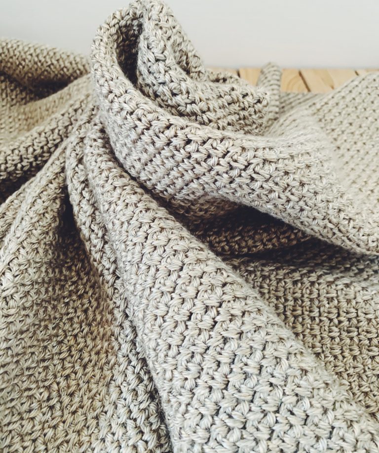Simple Linen Stitch Crochet Throw Pattern - I Can Crochet That