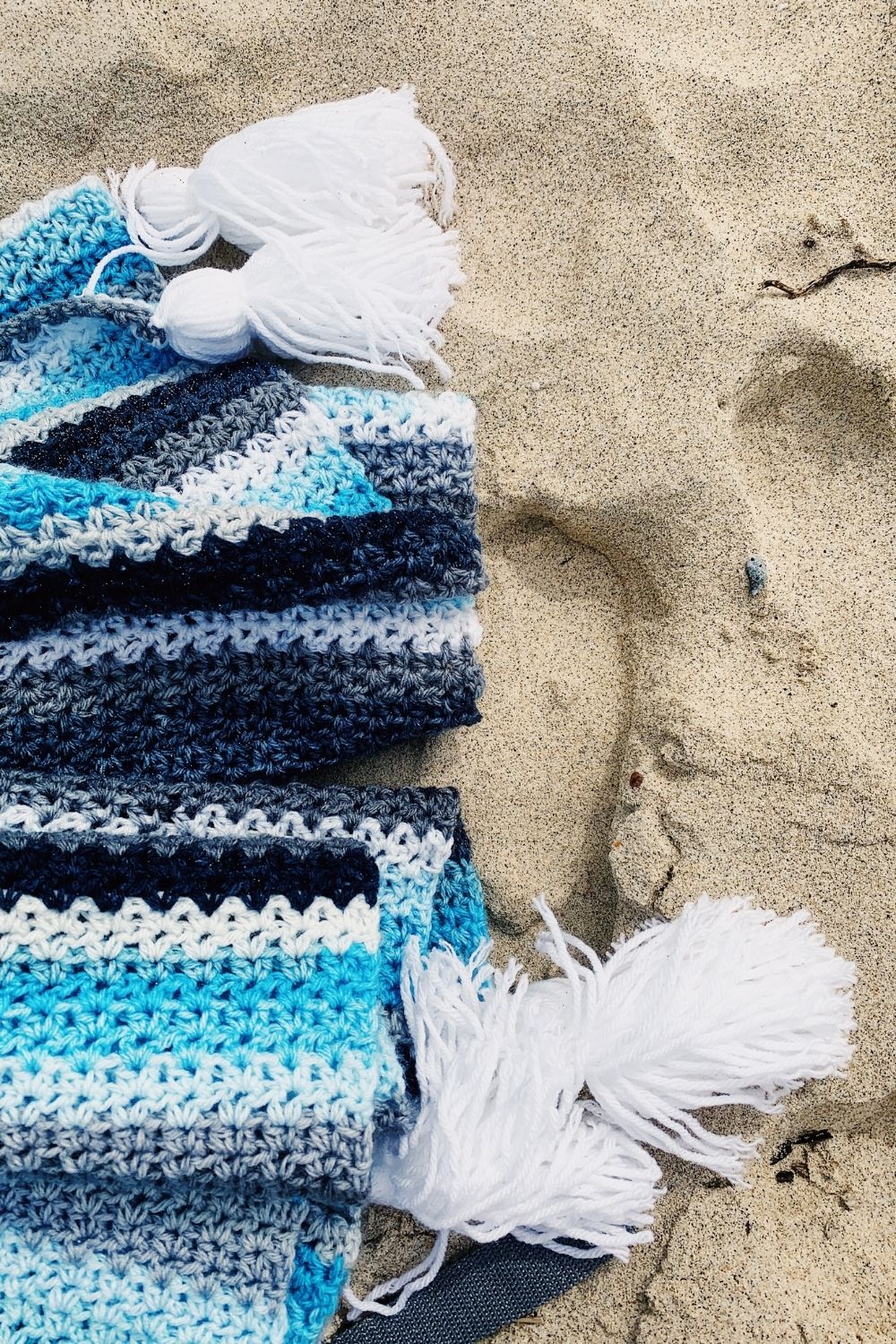 The Kona Coast Throw: A Crochet Beach Blanket with Tassels