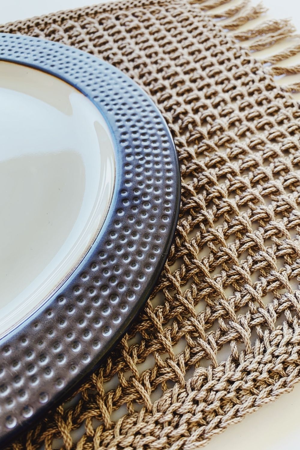 Tunisian Crochet Rectangle Placemat Pattern - I Can Crochet That