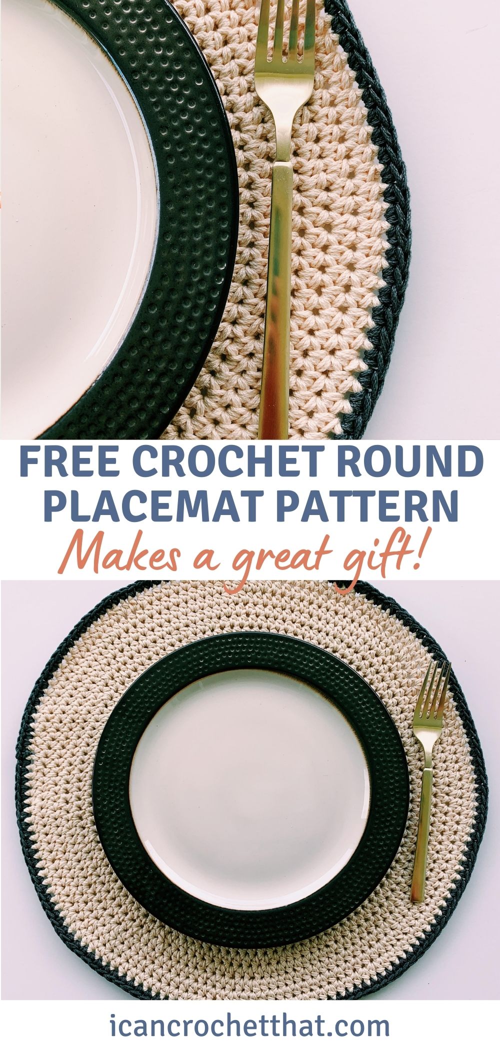 Easy Crochet Placemat Pattern with Cotton Yarn - I Can Crochet That