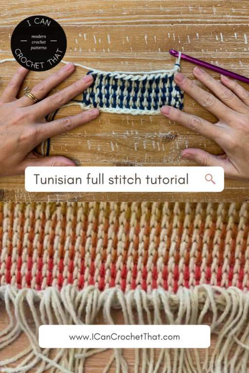 How to Crochet the Tunisian Full Stitch - I Can Crochet That