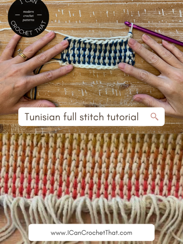 How to Crochet the Tunisian Full Stitch - I Can Crochet That