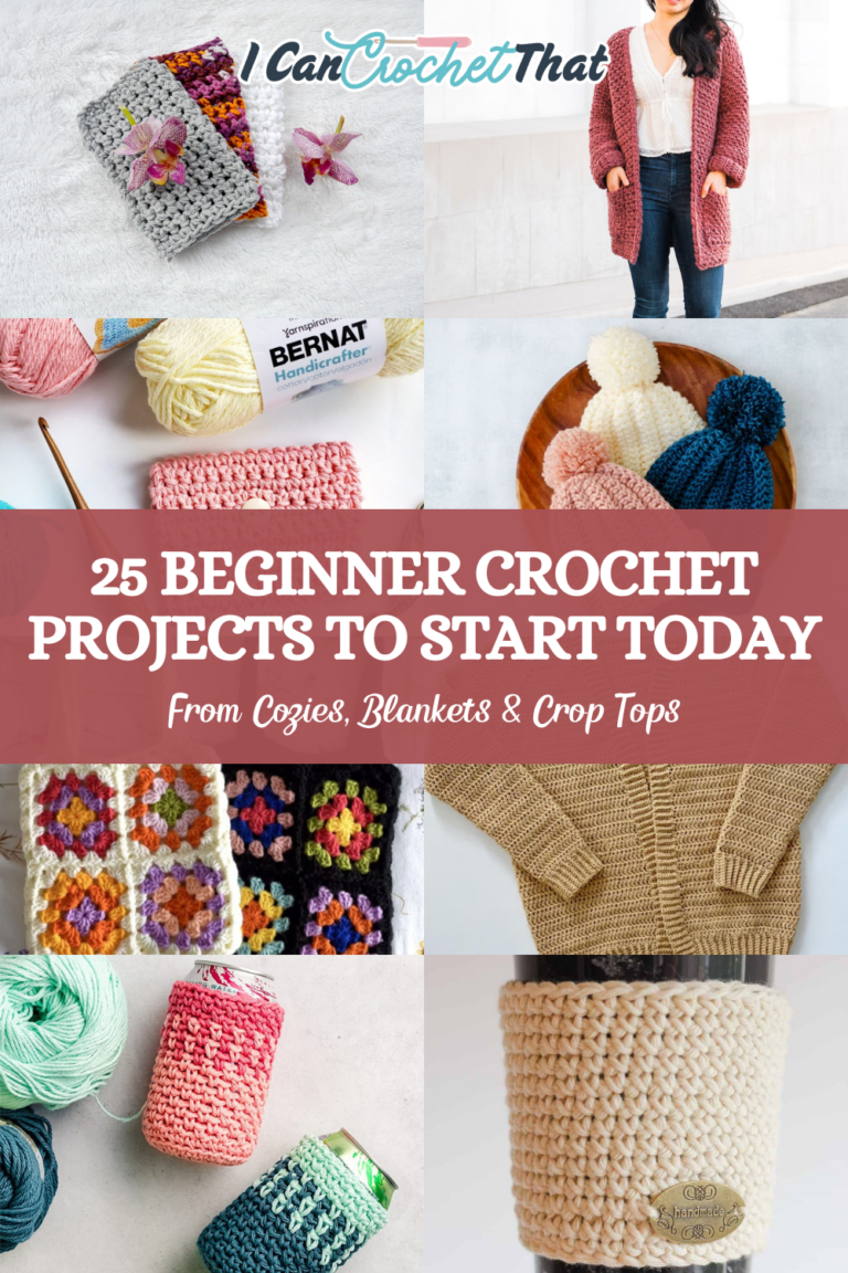25 Beginner Crochet Projects - From Cozies to Crop Tops