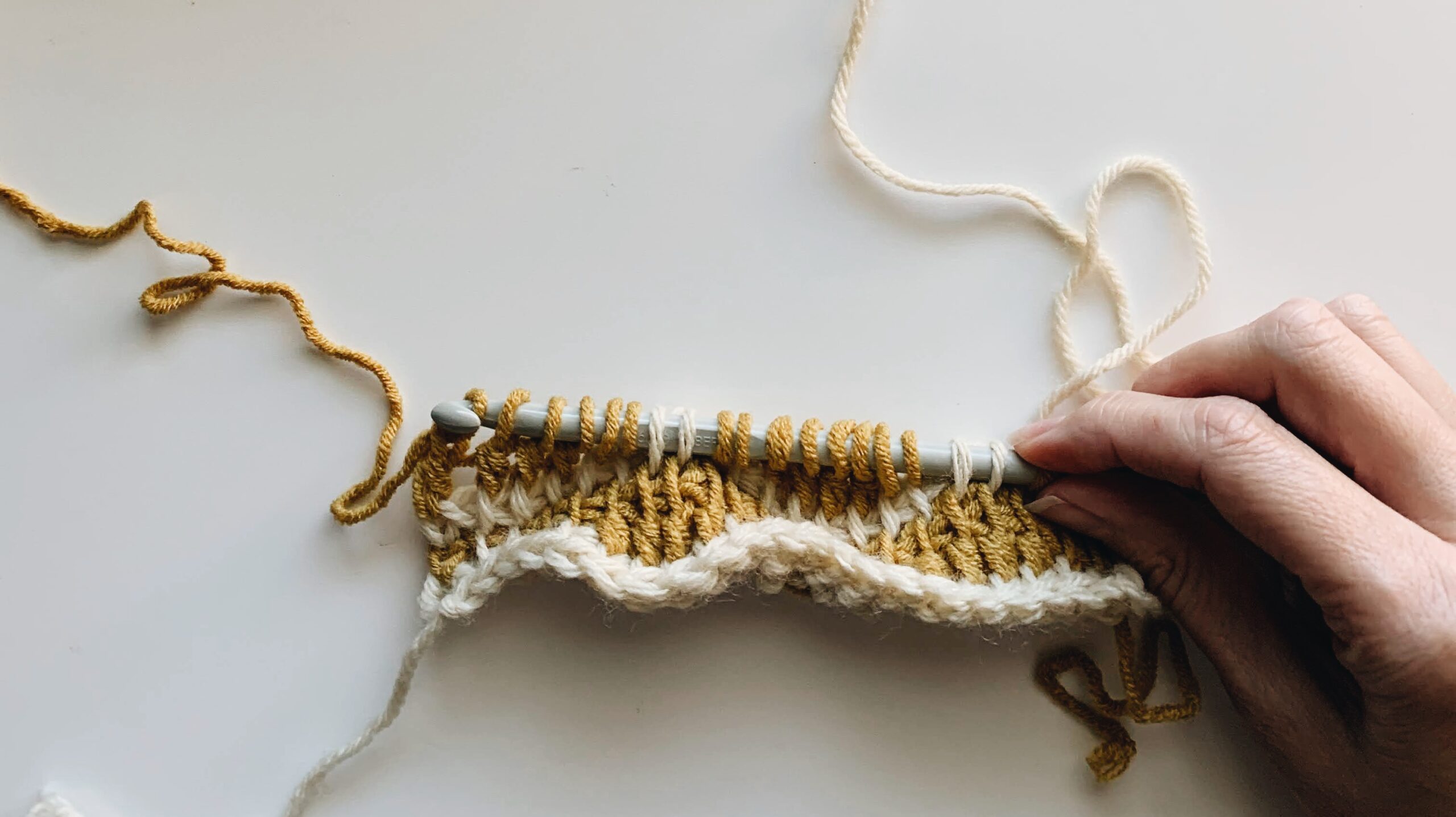 Tunisian Crochet Wave Stitch Video & Photo Tutorial - I Can Crochet That