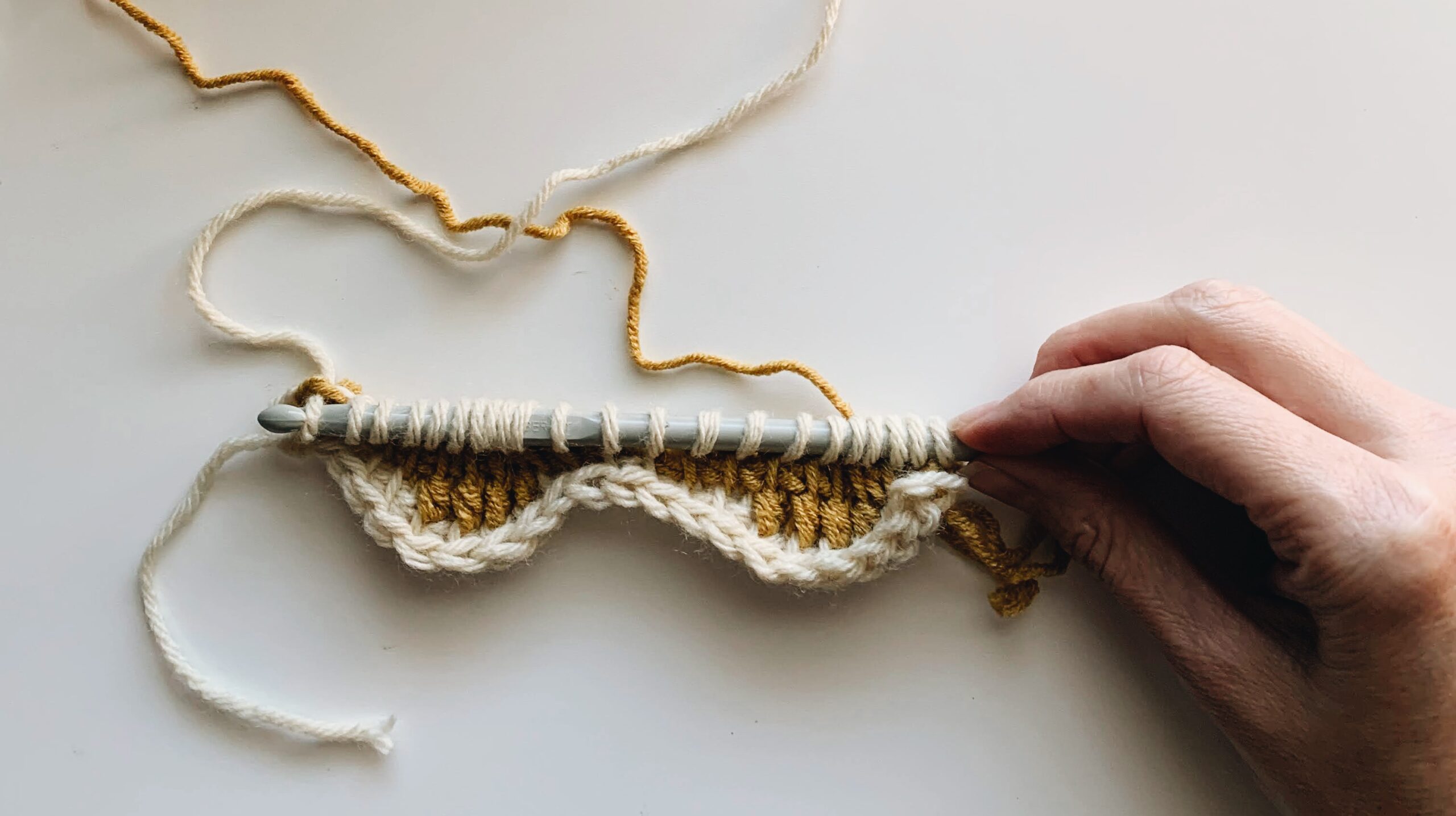 Tunisian Crochet Wave Stitch Video & Photo Tutorial - I Can Crochet That