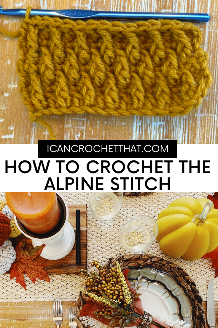 How to Crochet the Alpine Stitch | Video & Photo Tutorials