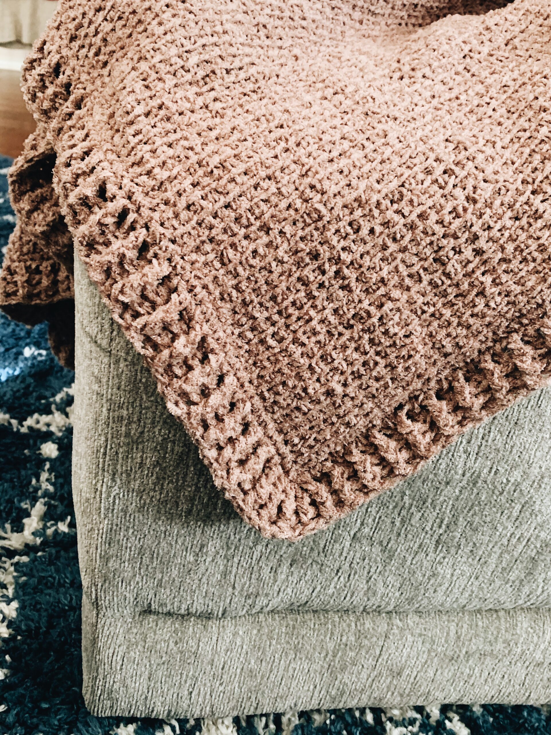 Chenille Yarn Crochet Pattern - The Logan Blanket - I Can Crochet That