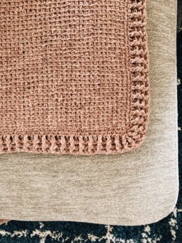 Chenille Yarn Crochet Pattern - The Logan Blanket - I Can Crochet That