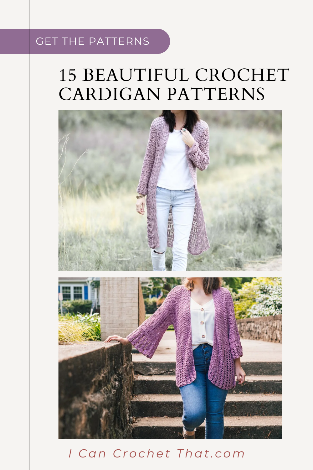 15 Beautiful Spring & Summer Crochet Cardigan Patterns