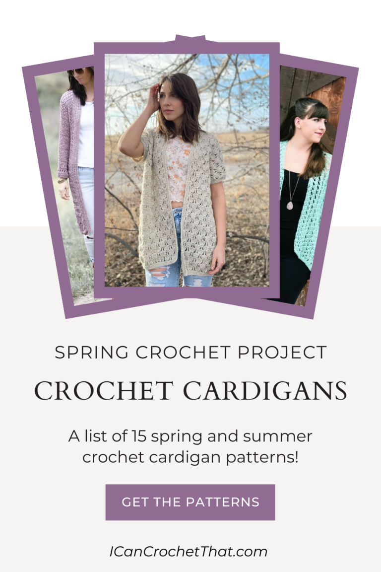 15 Beautiful Spring & Summer Crochet Cardigan Patterns