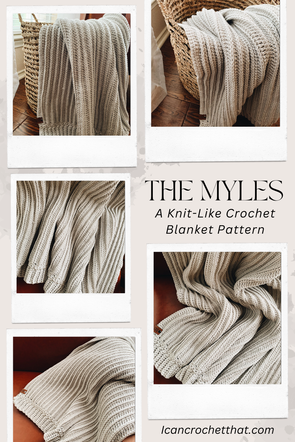Knit-Like Crochet Blanket Pattern | The Myles Blanket - I Can Crochet That