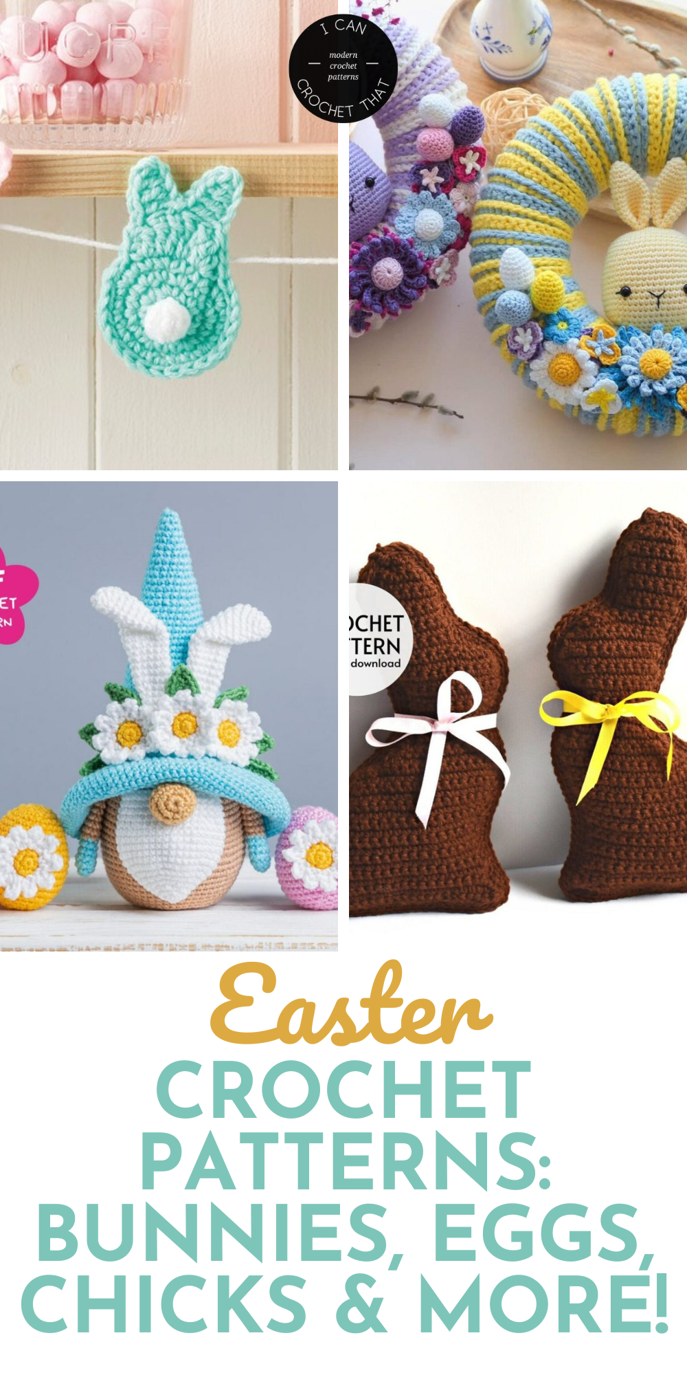 15 Easter Crochet Patterns: Bunnies, Eggs & More