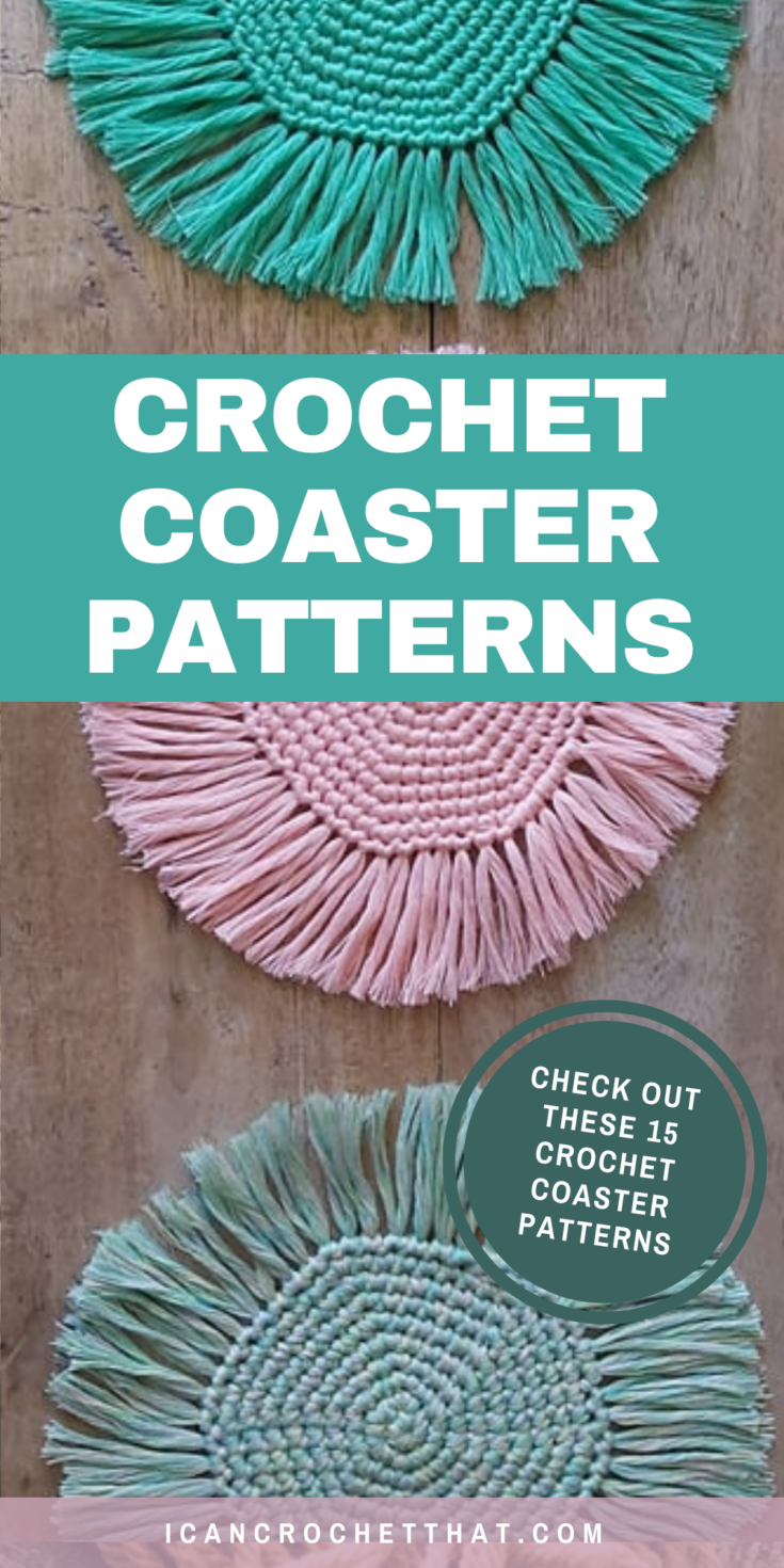 15 Crochet Coaster Patterns + What Yarn to Use - I Can Crochet That