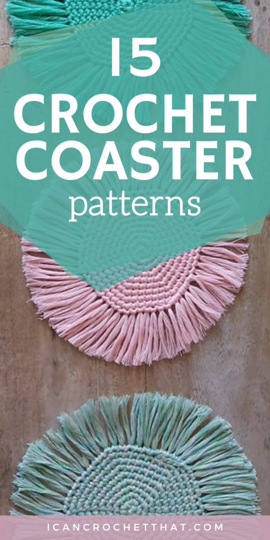 15 Crochet Coaster Patterns + What Yarn to Use - I Can Crochet That