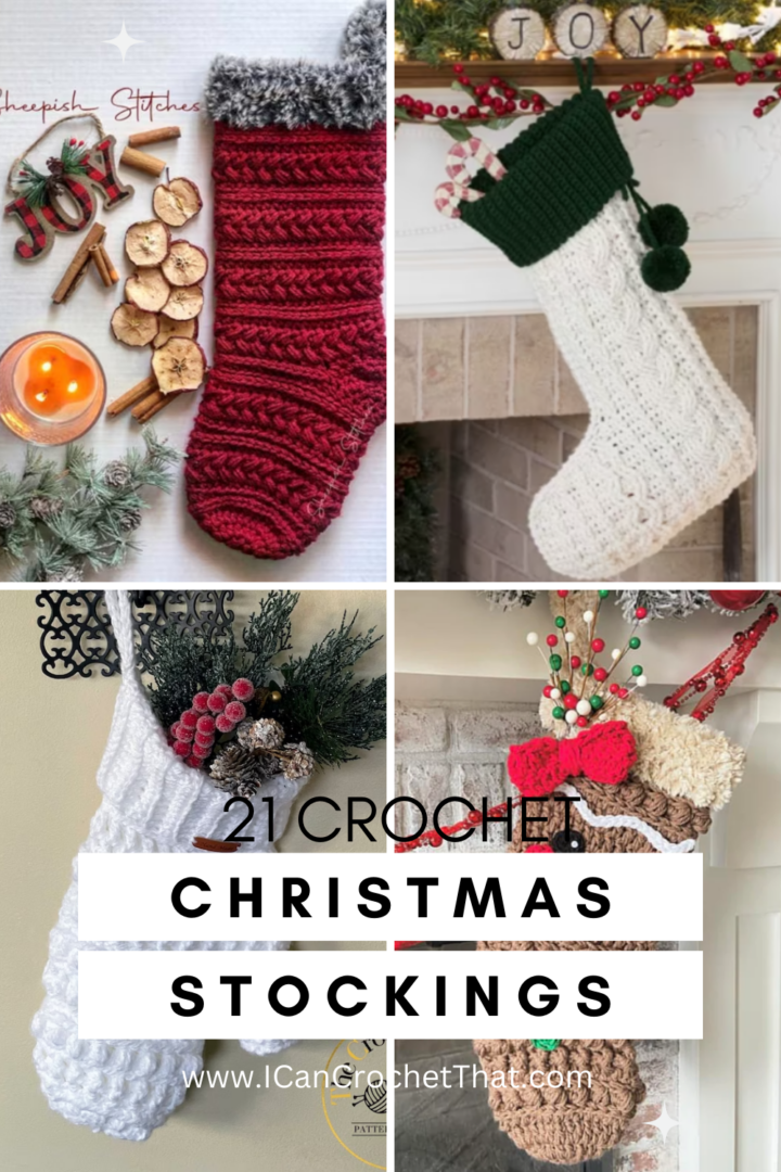 Festive Finds: 21 Must-Try Crochet Christmas Stocking Patterns - I Can ...