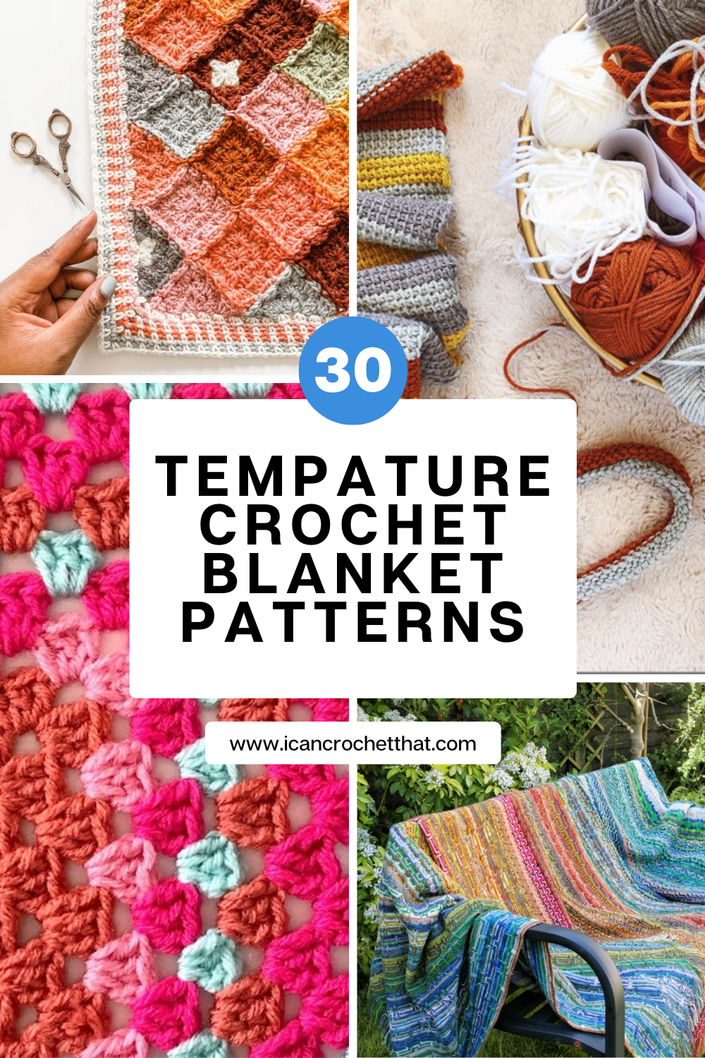 30 Mesmerizing Crochet Temperature Blanket Patterns - I Can Crochet That