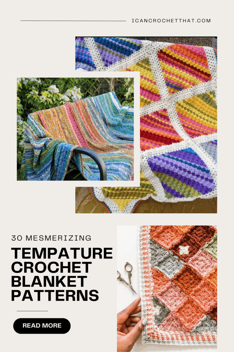 30 Mesmerizing Crochet Temperature Blanket Patterns - I Can Crochet That