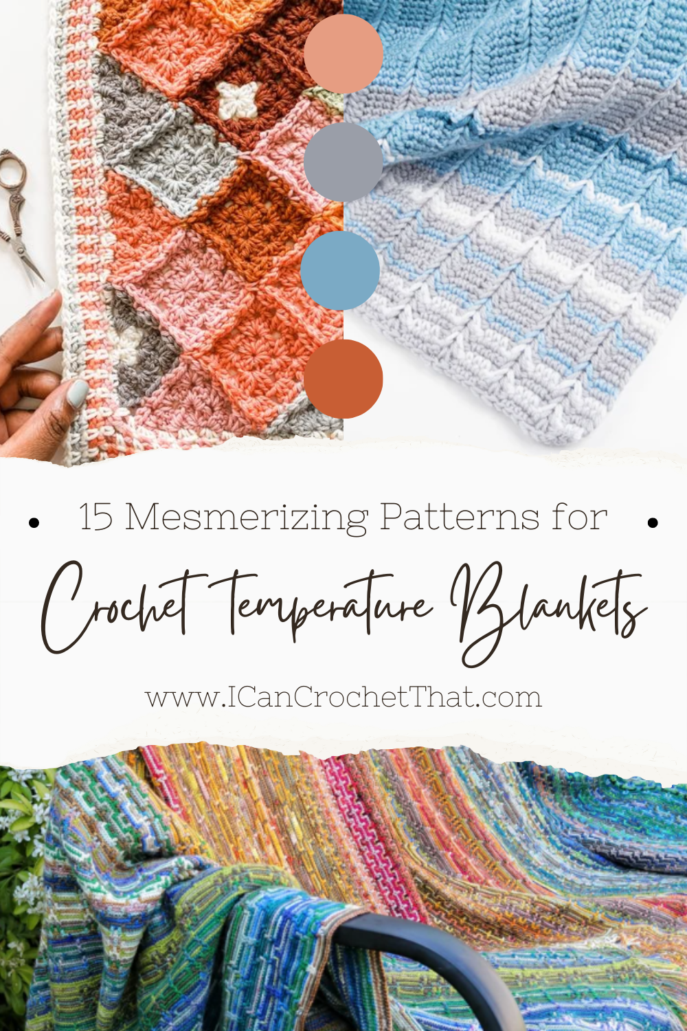 30 Mesmerizing Crochet Temperature Blanket Patterns for 2024 - I Can ...