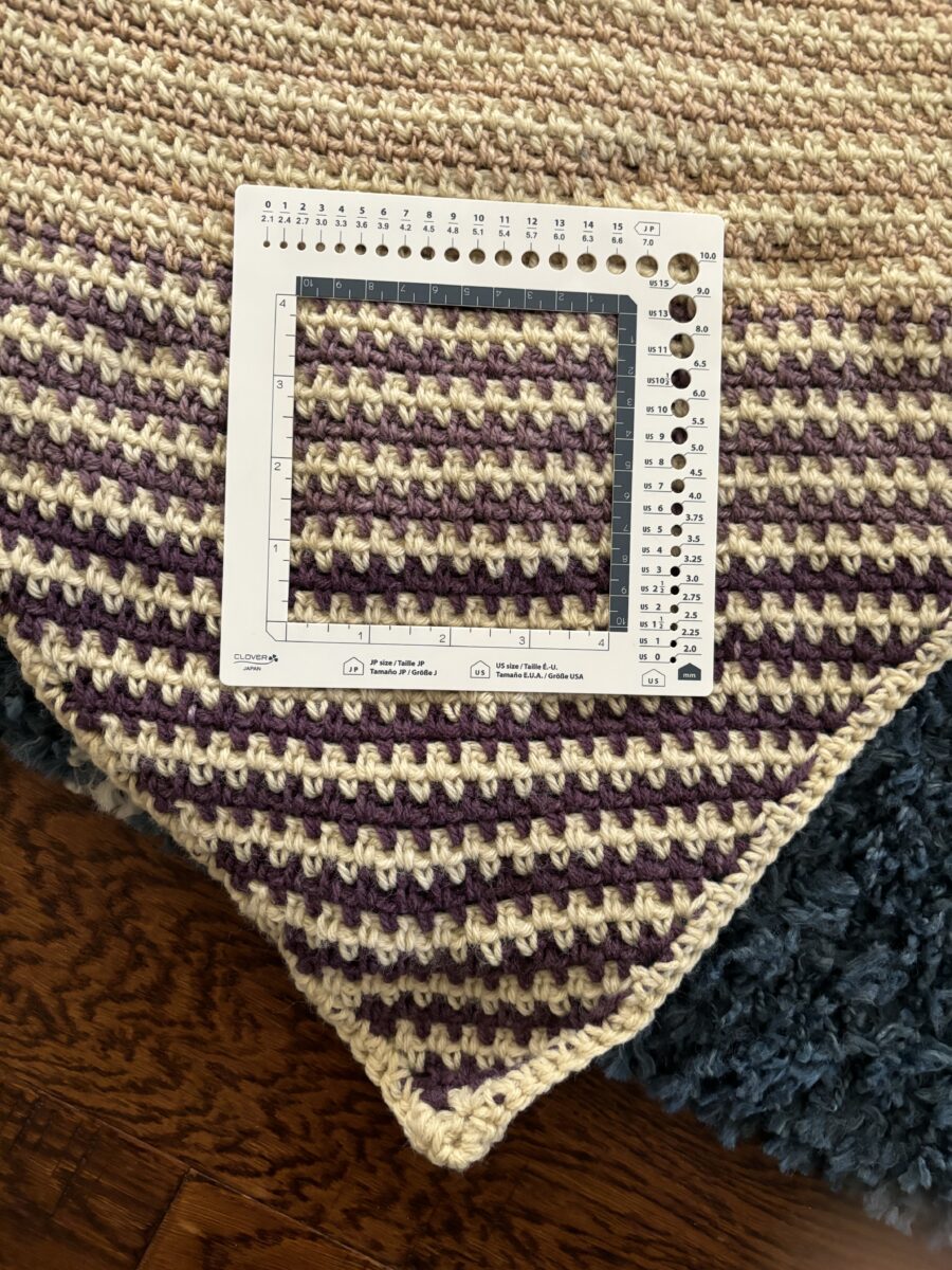 Striped Corner to Corner Crochet Blanket Pattern - The Penny - I Can Crochet That