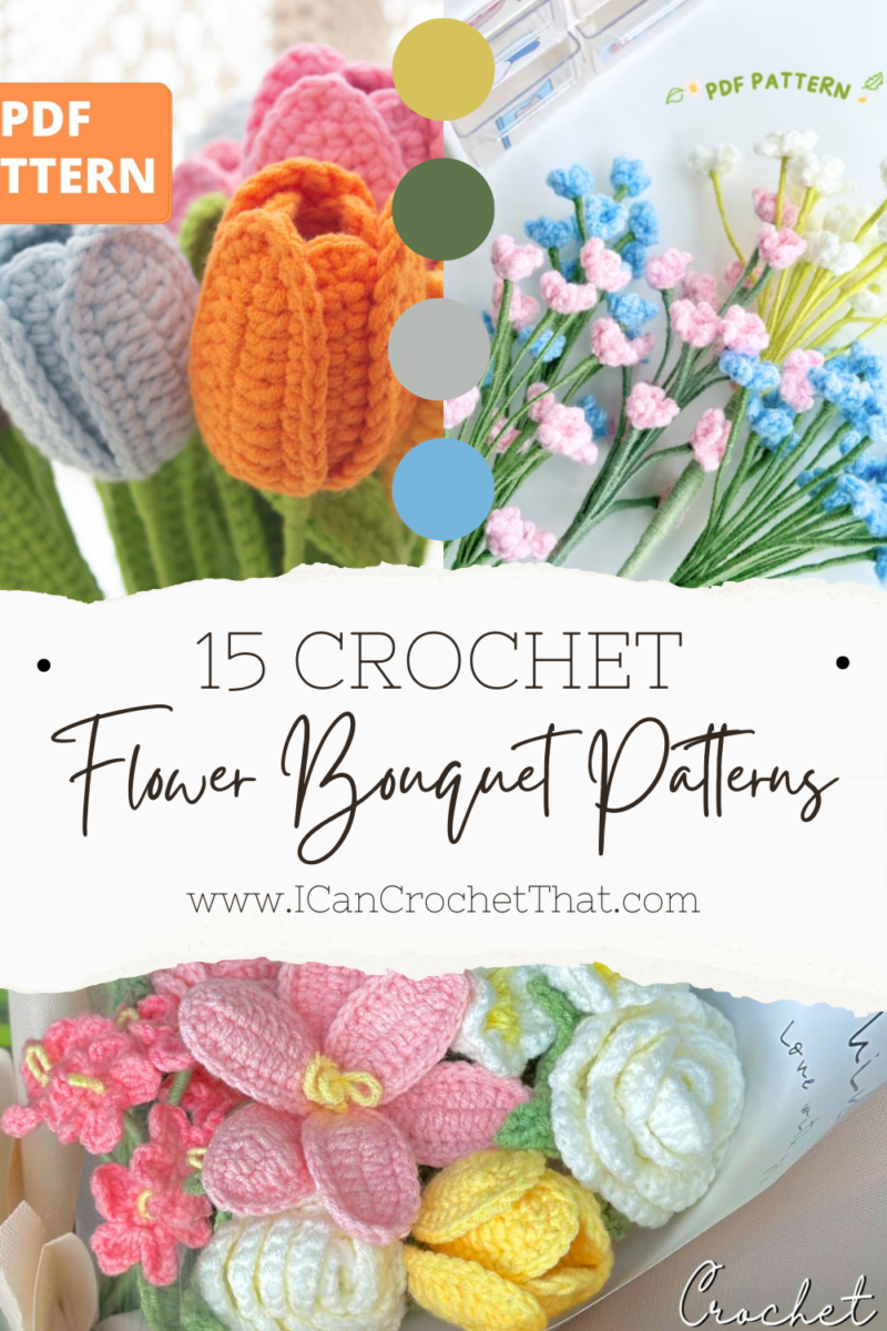 Blossom with Creativity: 15 Crochet Flower Bouquet Patterns!