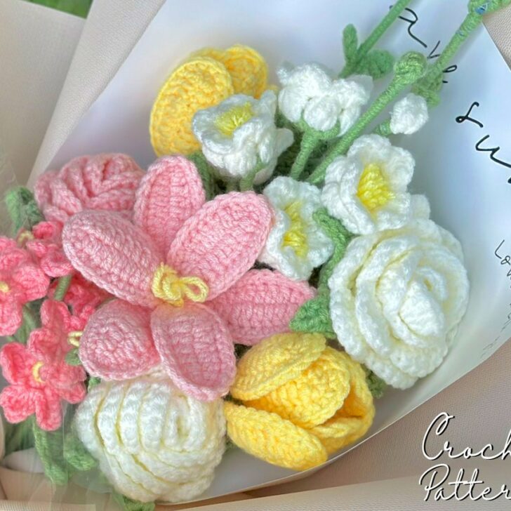 Blossom with Creativity: 15 Crochet Flower Bouquet Patterns!