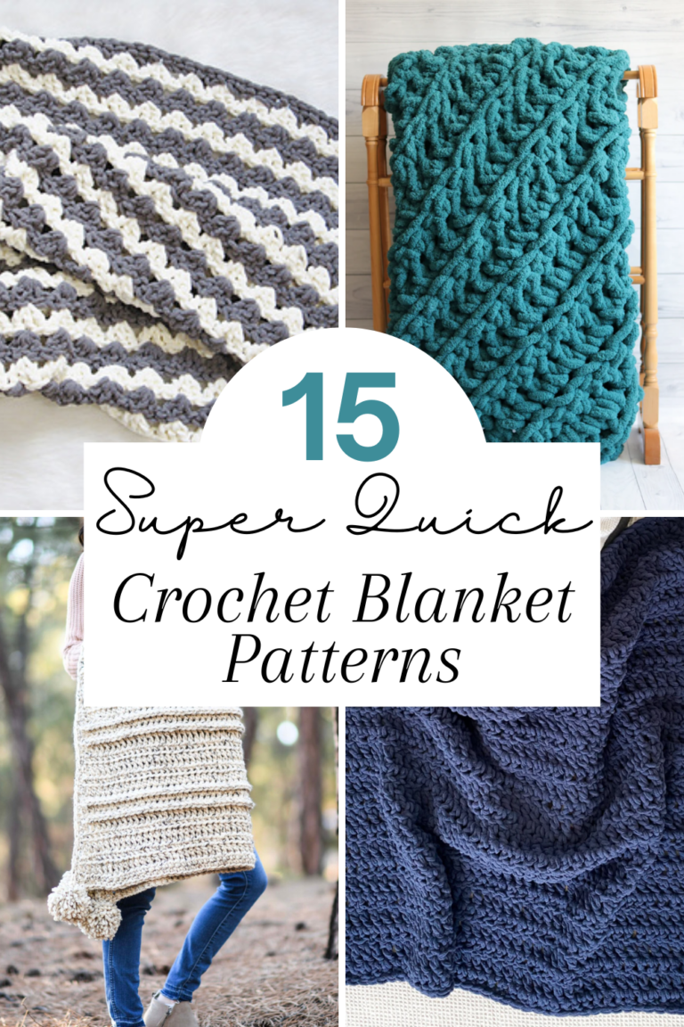 15 Crochet Blanket Patterns You Can Finish in One Day (Really!) - I Can ...