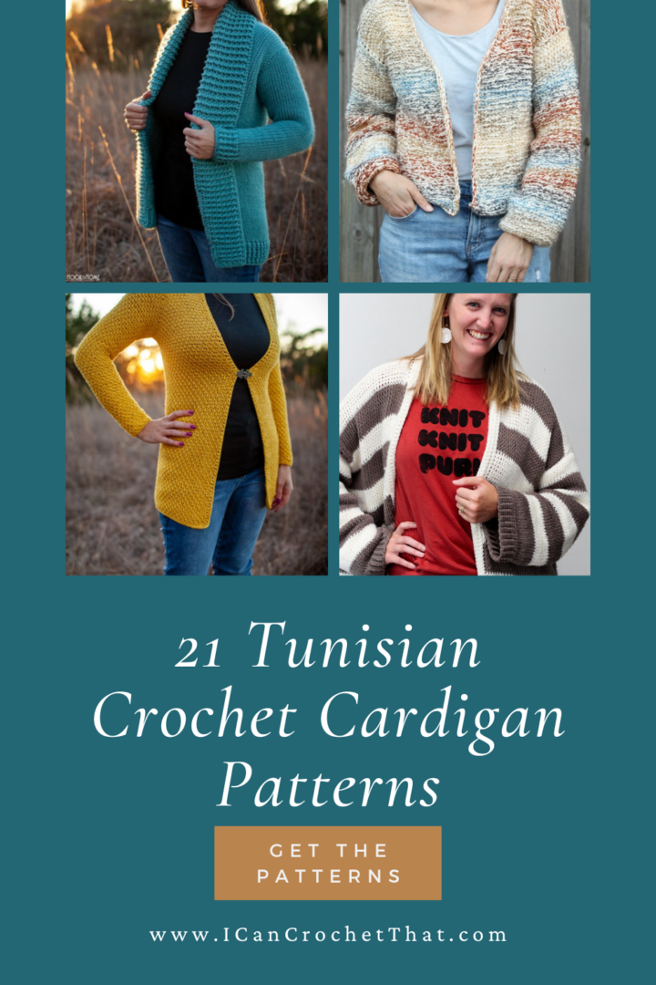 21 Stunning Tunisian Crochet Sweater and Cardigan Patterns for Every ...