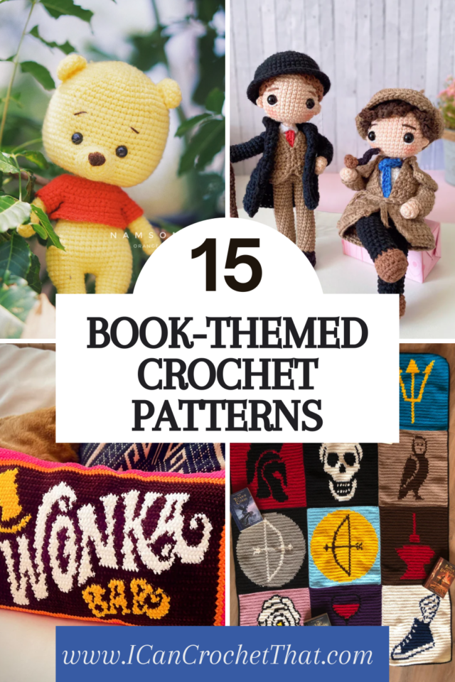 15 Book-Themed Crochet Patterns; Amigurumi, Covers & More!