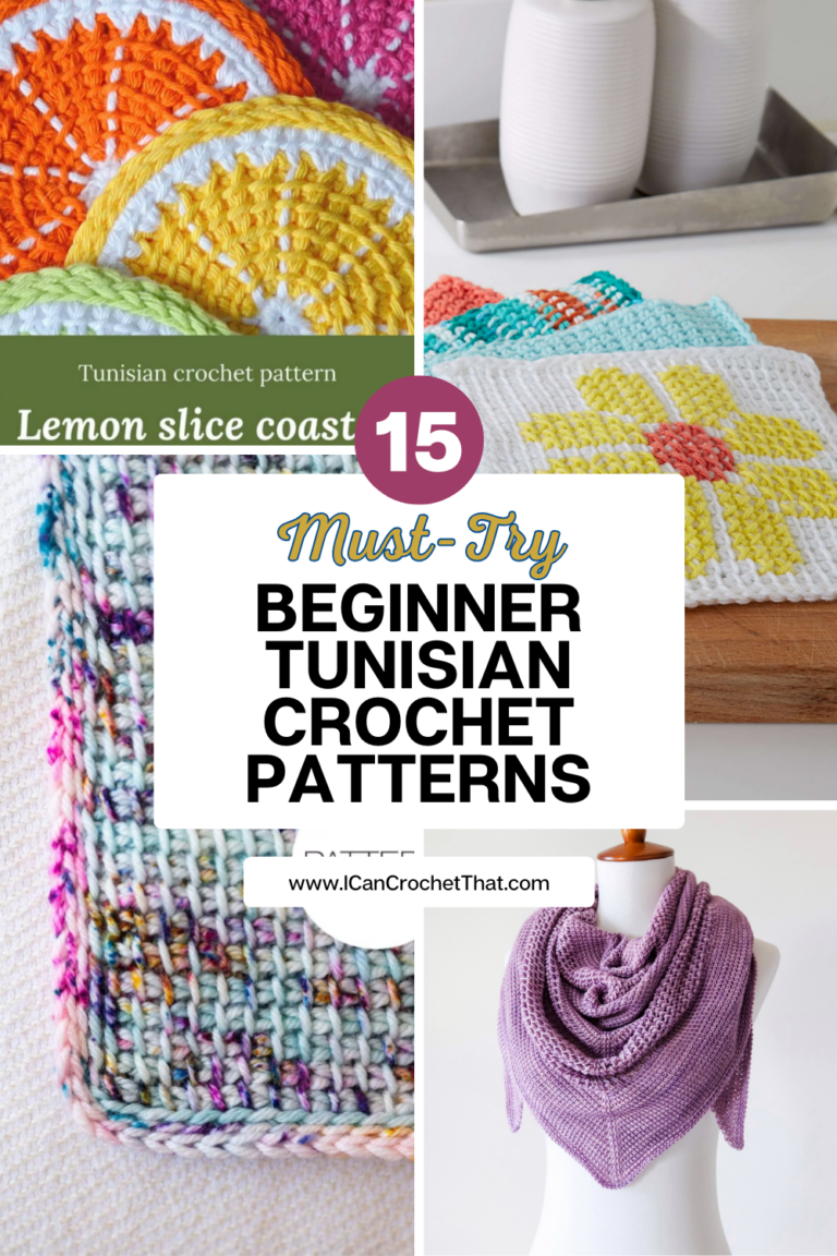 Jump into Tunisian Crochet: 15 Beginner Patterns You'll Love - I Can ...