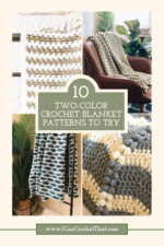 10 Stunning Two-Color Crochet Blanket Patterns - I Can Crochet That