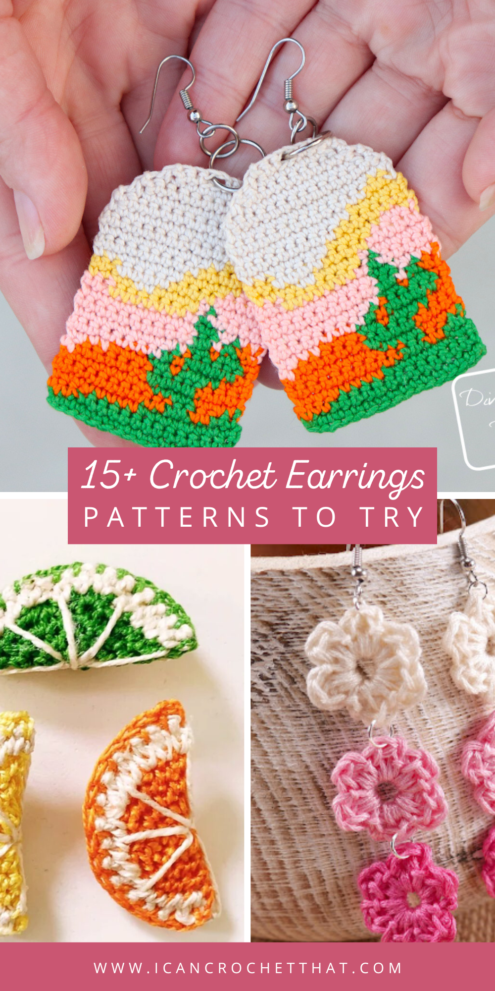 DIY Crochet Jewelry: 15 Beautiful Earrings Patterns to Try - I Can ...