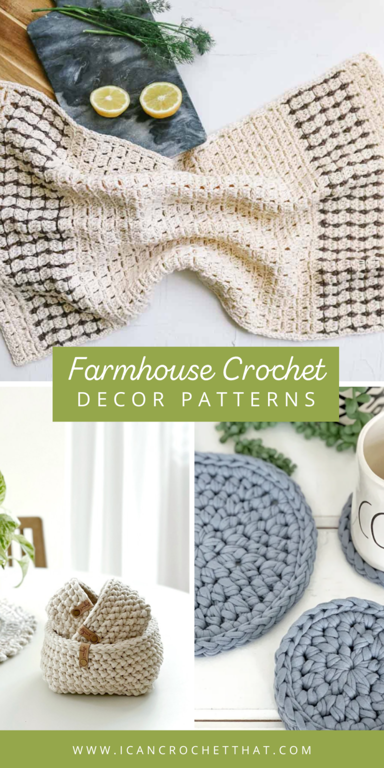 15 Farmhouse Decor Crochet Patterns for a Cozy Home