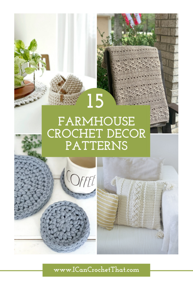 15 Farmhouse Decor Crochet Patterns for a Cozy Home