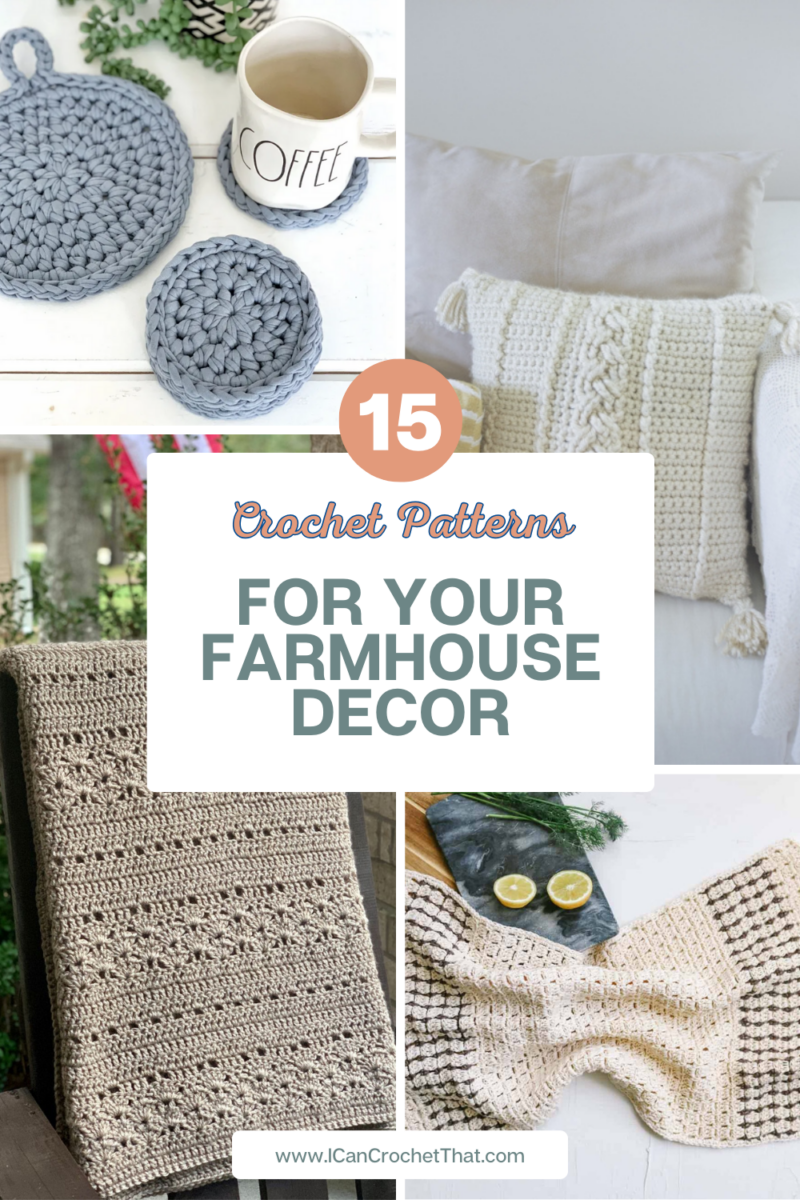 15 Farmhouse Decor Crochet Patterns for a Cozy Home