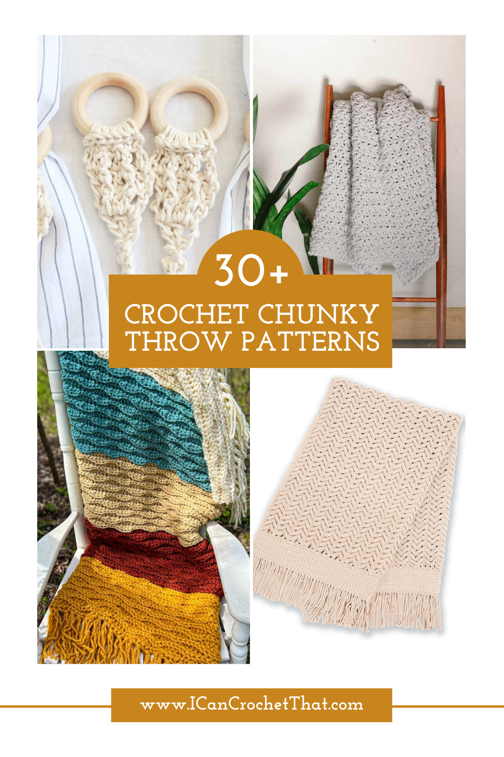 30+ Quick Chunky Crochet Throw Patterns for Your Next Project - I Can ...