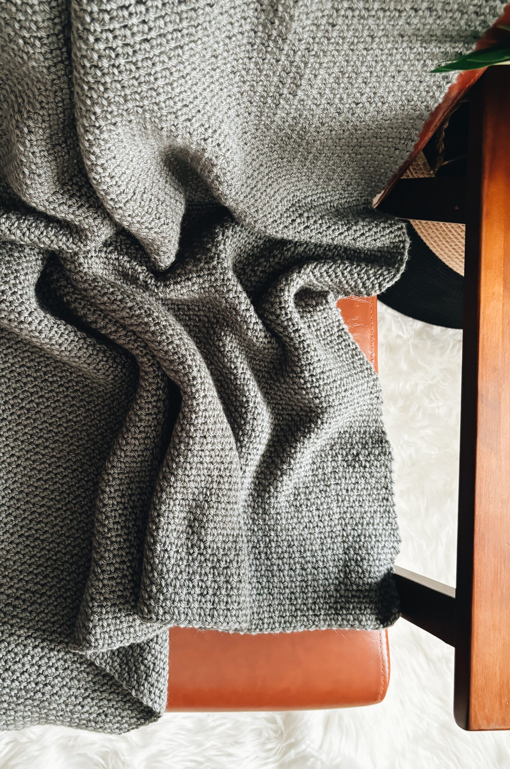 Simple Linen Stitch Crochet Throw Pattern - I Can Crochet That
