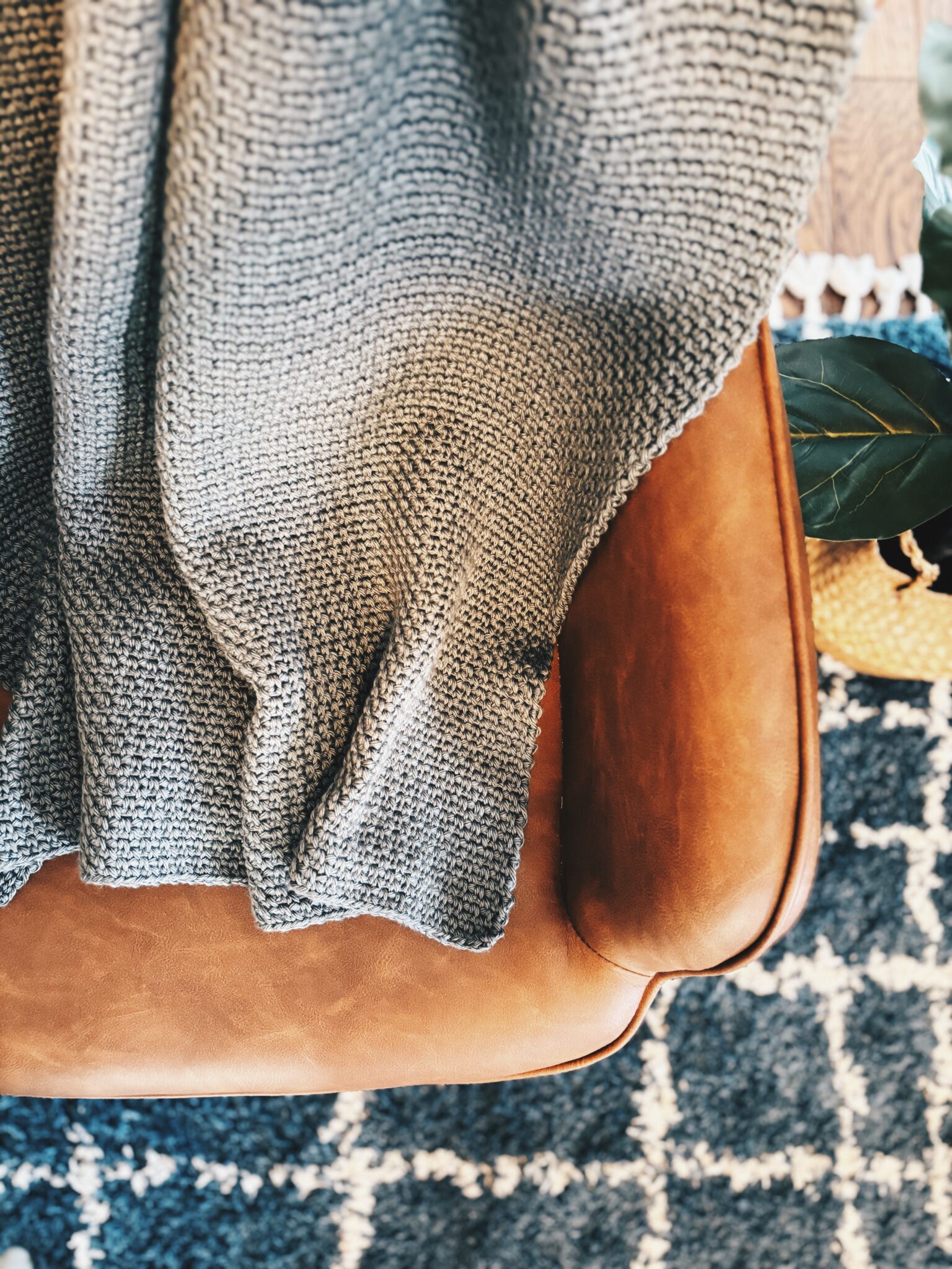 Simple Linen Stitch Crochet Throw Pattern - I Can Crochet That