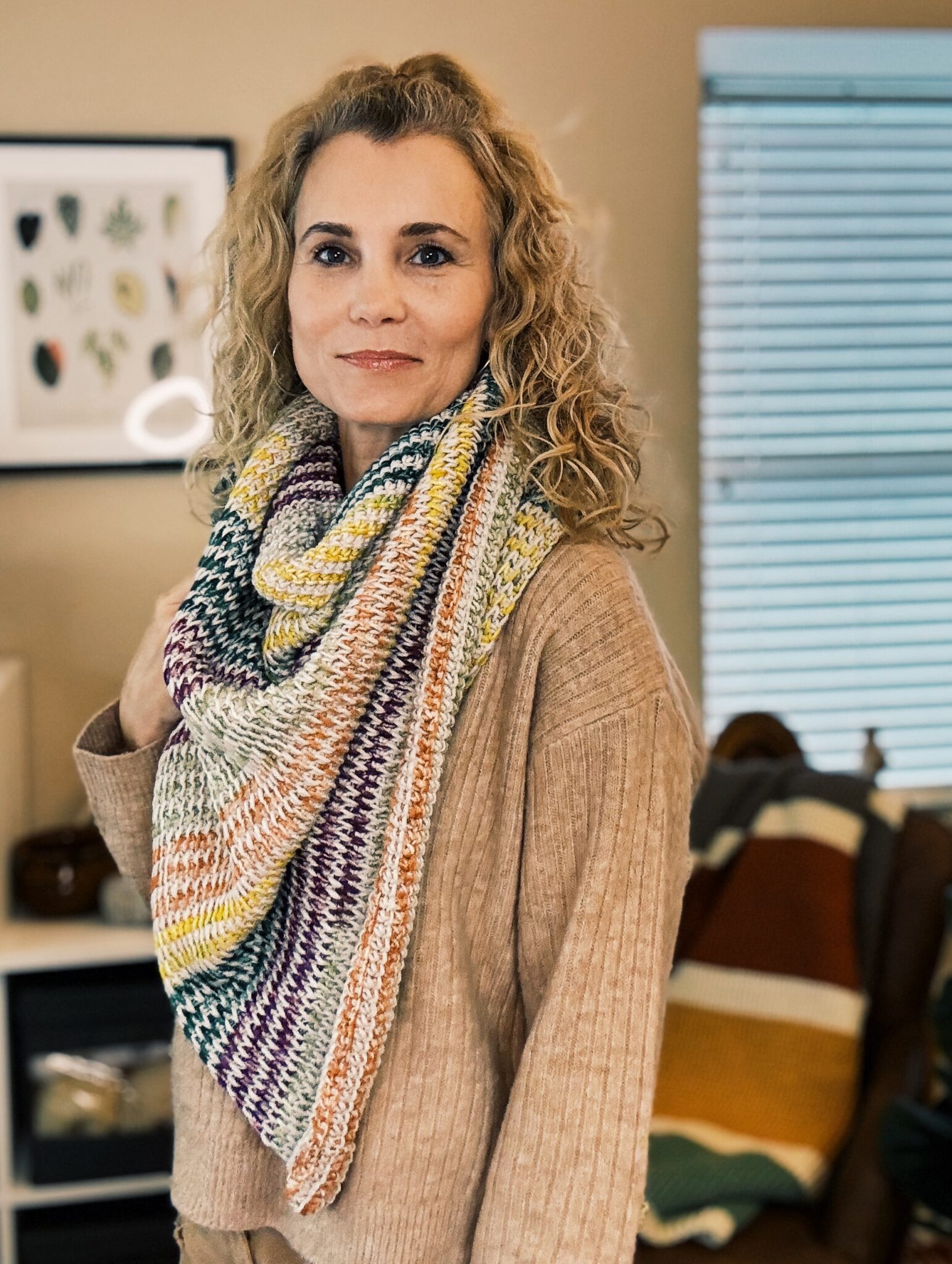 Free Tunisian Crochet Triangle Scarf Pattern - I Can Crochet That