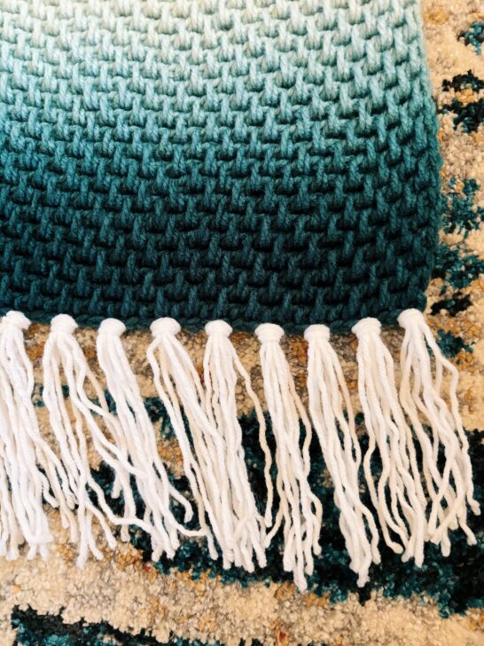 Free Tunisian Crochet Gradient Blanket Pattern - I Can Crochet That