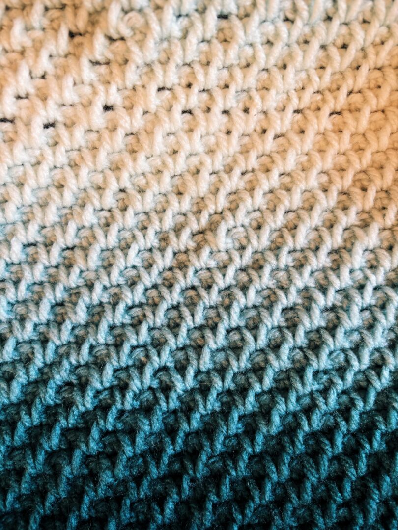 Free Tunisian Crochet Gradient Blanket Pattern - I Can Crochet That