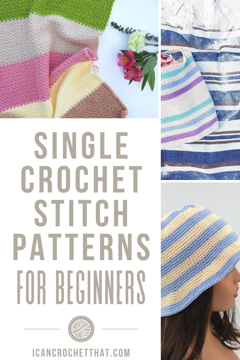 15 Single Crochet Stitch Patterns for Beginners - I Can Crochet That
