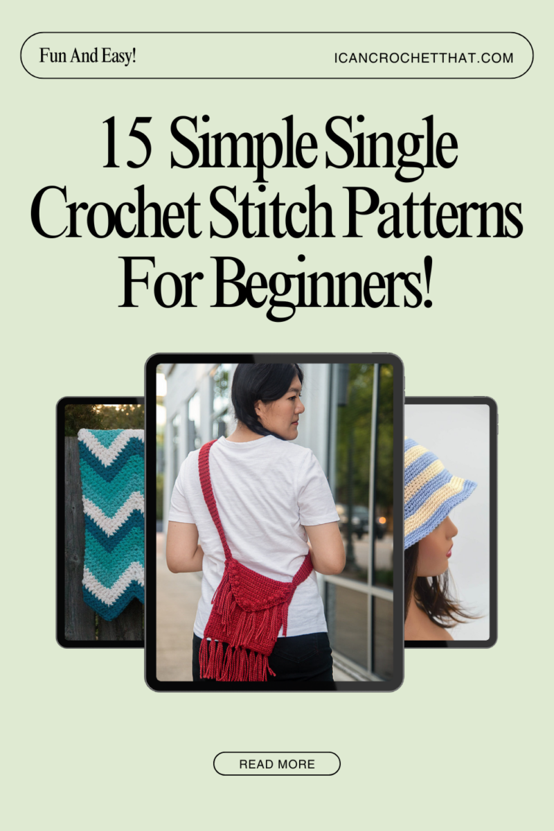 15 Single Crochet Stitch Patterns for Beginners - I Can Crochet That