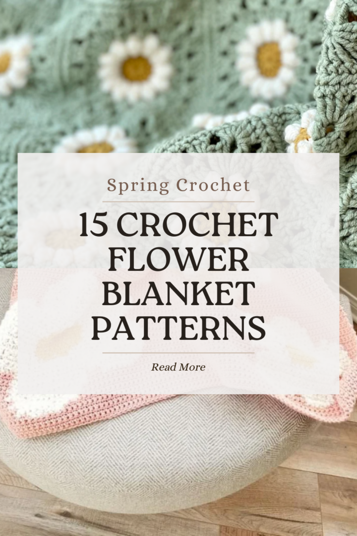 15 Gorgeous Crochet Flower Blanket Patterns - I Can Crochet That