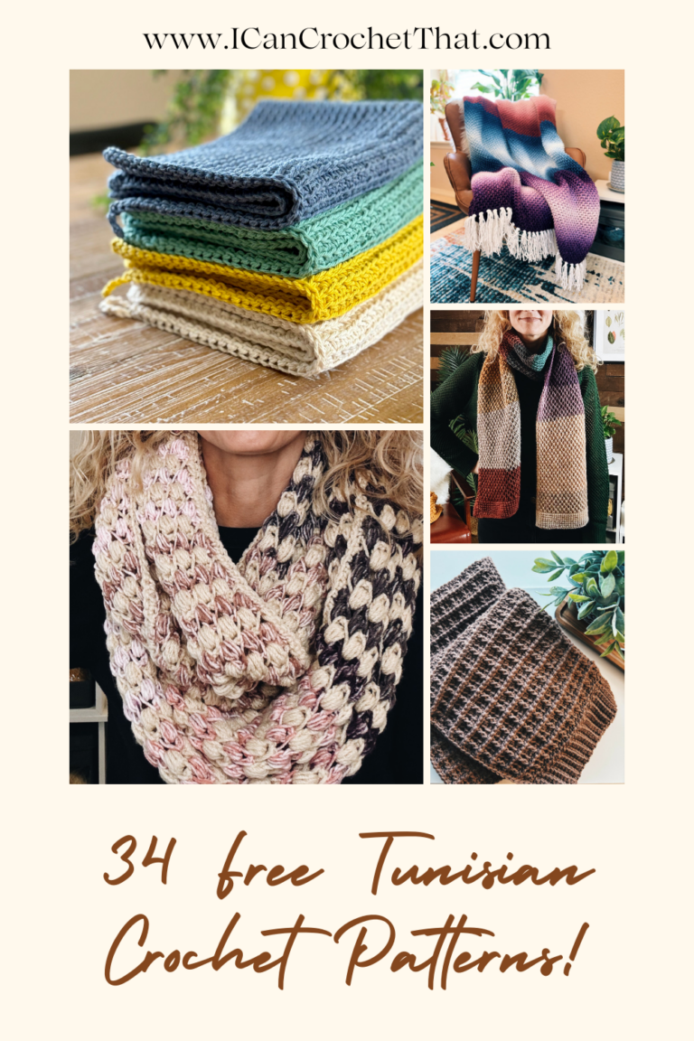 34 Free Tunisian Crochet Patterns You Have to Try! - I Can Crochet That