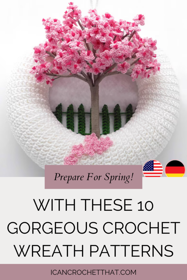 Welcome Spring with These 10 Gorgeous Crochet Wreath Patterns - I Can ...