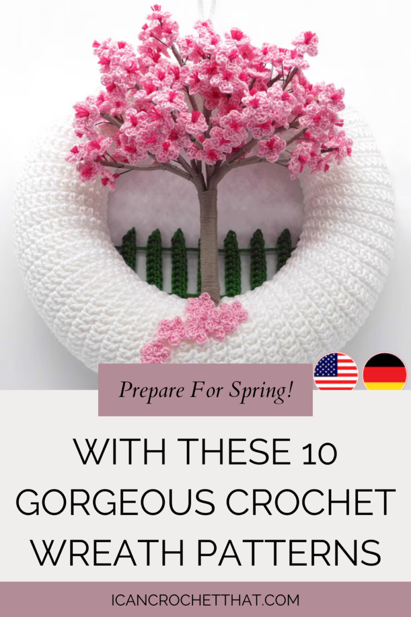 Welcome Spring with These 10 Gorgeous Crochet Wreath Patterns - I Can ...