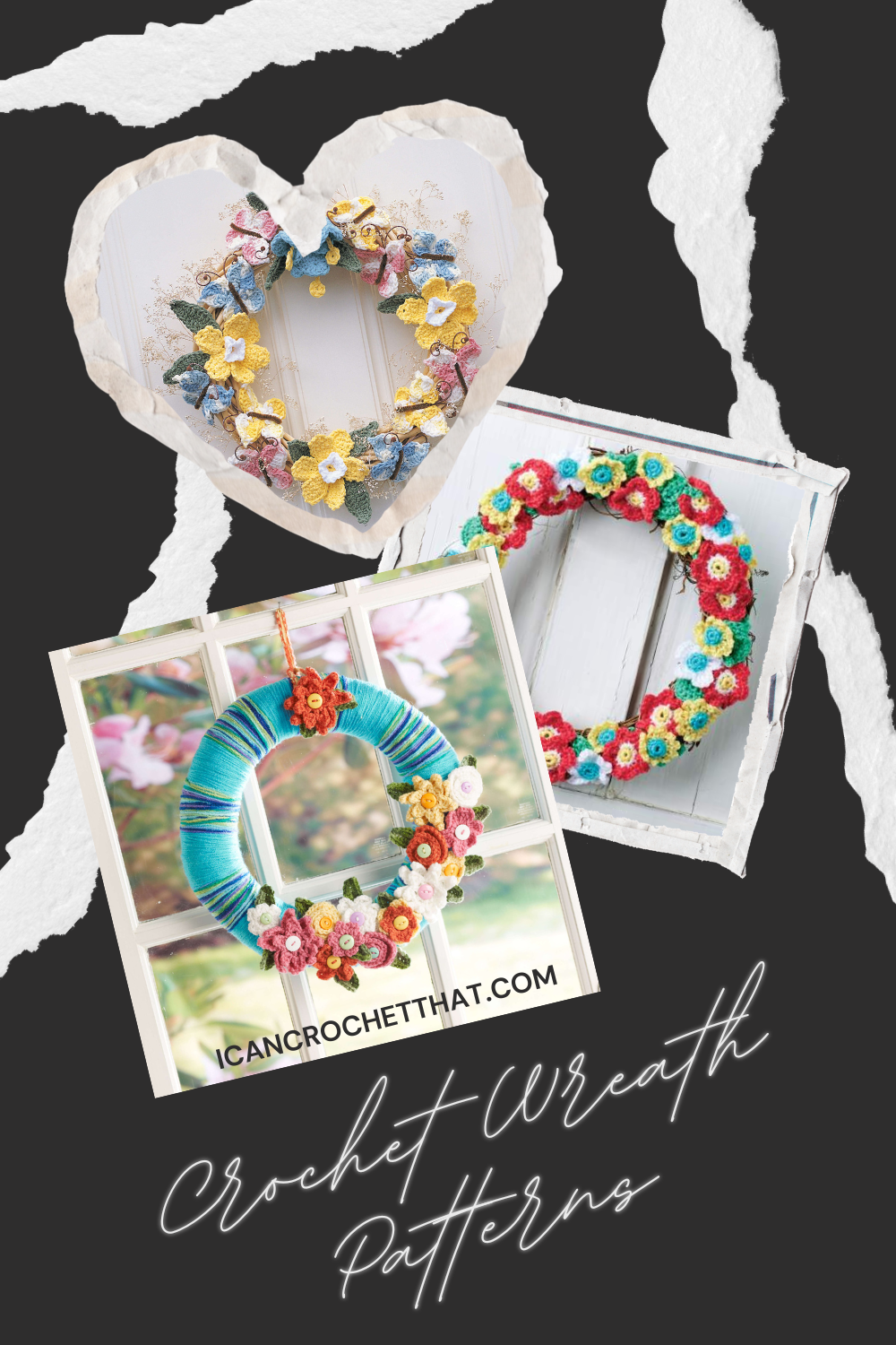 Welcome Spring with These 10 Gorgeous Crochet Wreath Patterns - I Can ...